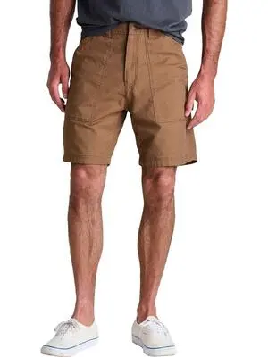 TOAD & CO Straight Fit Herringbone Weave Shorts - Partridge