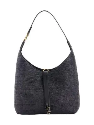 Chloé Small Marcie Woven Hobo Bag - Black