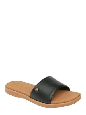 Reef Cushion Sunny Slide Sandal - Black/ Tan