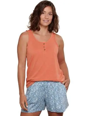 TOAD & CO Piru Henley Tank - Dreamsicle