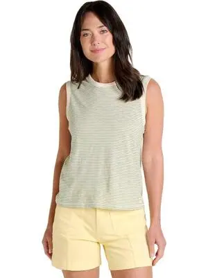 TOAD & CO Toad & Co. Boundless Jersey Tank Almond Pattern