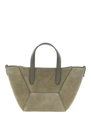 Brunello Cucinelli Brunello Cucinelli Suede Tote Grey
