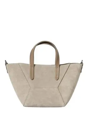 Brunello Cucinelli Brunello Cucinelli Suede Tote Ice