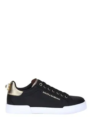 Dolce & Gabbana Lace Up Sneakers - Black