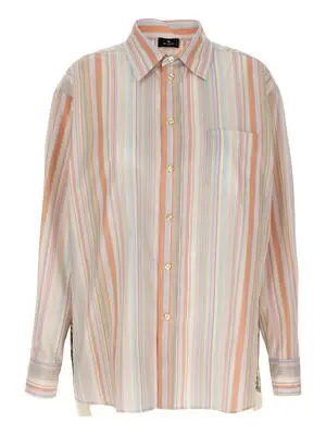 Etro Paisley Insert Shirt - Multicolor