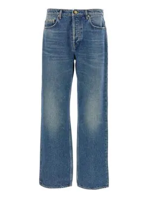 GOLDEN GOOSE Skate' Straight Leg Jeans - Blue