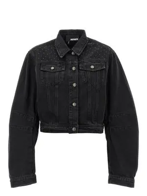 Remain Birger Christensen Denim Oversized Jacket - Black