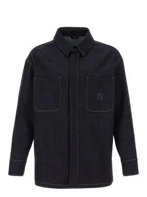 Fendi Saddlery Denim Jacket - Blue