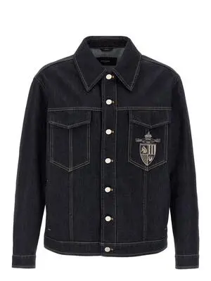 Fendi Crest Denim Jacket - Blue