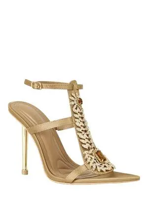 AZALEA WANG Wyatt Ankle Strap Sandal - Brown