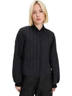 Rains Banja Liner Bomber Jacket - Black