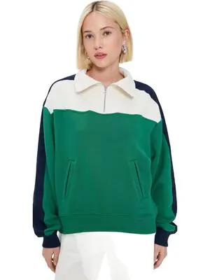 Rag & Bone Vintage Terry Half-zip Pullover - Greenmult