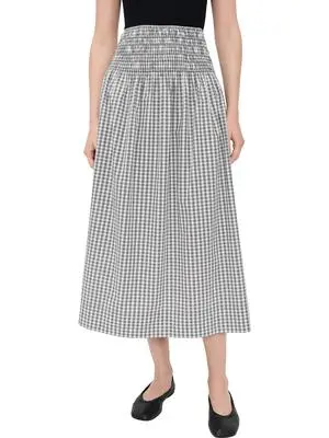 Rails Alessa Skirt - Ivory Jet Gingham