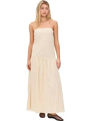 Bec & Bridge Peyson Maxi Dress - Cream/black Stripe