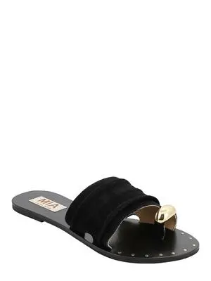 Mia MIA Limited Edition Tiffani Slide Sandal Black