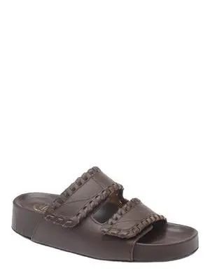 ATP ATELIER Whipstitch Sandals - Walnut