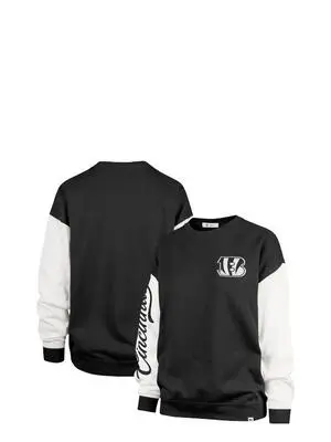 '47 Cincinnati Bengals Double Header Rise Andie Pullover Sweatshirt - Black