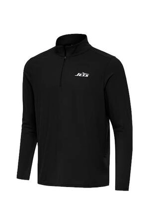 ANTIGUA Quarter-zip Pullover Top - Black