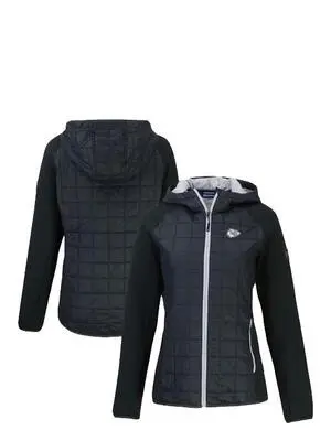 Cutter & Buck Kansas City Chiefs Rainier Primaloft Eco Hybrid Full-zip Hoodie Jacket - Black