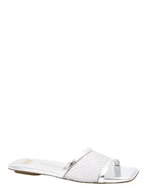VALENTINA RANGONI Calliope Slide Sandals - Silver