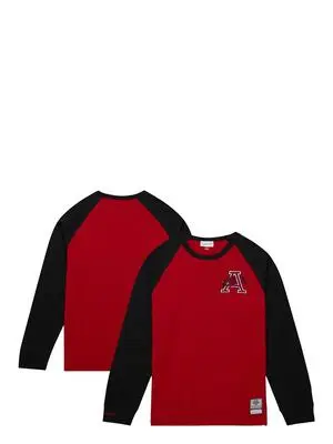 Mitchell & Ness Arkansas Razorbacks Legendary Slub Raglan Long Sleeve T-shirt - Cardinal
