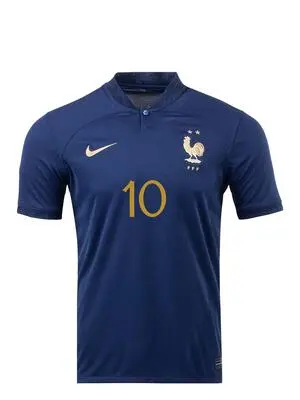 Nike France World Cup Home Shirt #10 Mbappe - Blue
