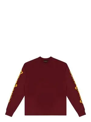 Drew House Long-sleeve Hug Tee 'burgundy - Red
