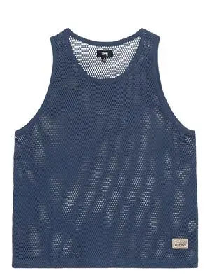 StÜssy Big Mesh Tank Top - Blue