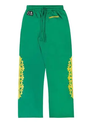 Chrome Hearts Floral Mesh Jersey Pants /gold - Green