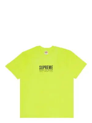 Supreme Paris Tee 'fluorescent Yellow' Yellow