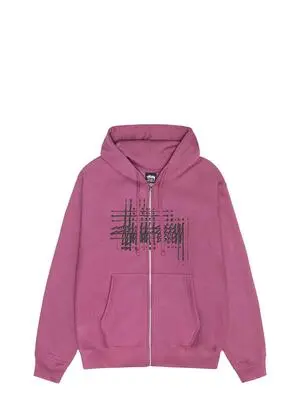StÜssy Refracted Zip Hoodie - Pink