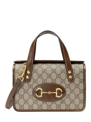 Gucci Horsebit 1955 Mini Top Handle Bag - Brown