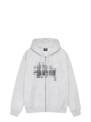 StÜssy Refracted Zip Hoodie - Grey