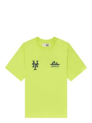 Aimé Leon Dore X New York Mets Unisphere Tee 'acid Lime - Green