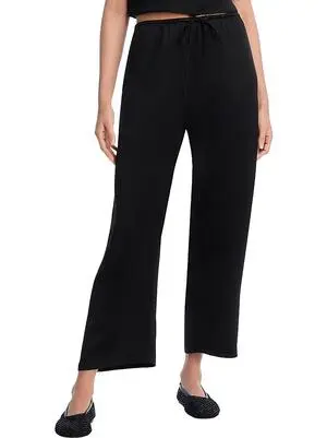 LESET Barb Crop Drawstring Pants - Black