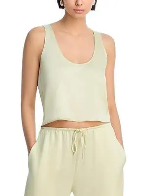 LESET Barb Scoop Neck Tank Top - Citrine
