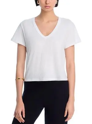 LESET Laura V-neck Tee - White