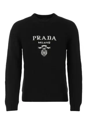 Prada Wool-cashmere Blend Knitwear - Black