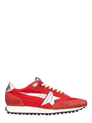 GOLDEN GOOSE Runner Marathon Suede And Mesh Low-top Trainers - Red Comb