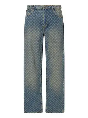 DAILY PAPER Amba Monogram Straight-leg Jeans - Sand Blue