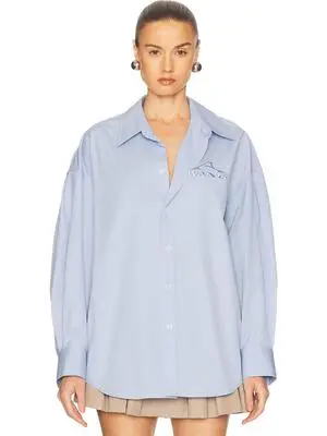 Alexander Wang Oversized Shirt - Oxford Blue