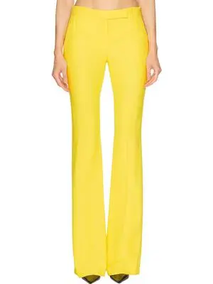ALEXANDER MCQUEEN McQueen Leaf Crepe Bootcut Trouser