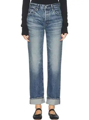 Moussy Vintage Aquebogue Straight Jeans - Blue