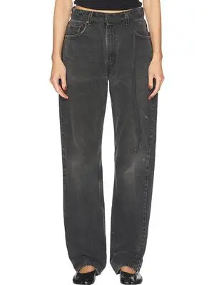 ALIGRACE Vintage Belted Jeans - Black
