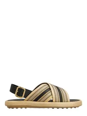 TOD'S Woven Sandals - Neutrals