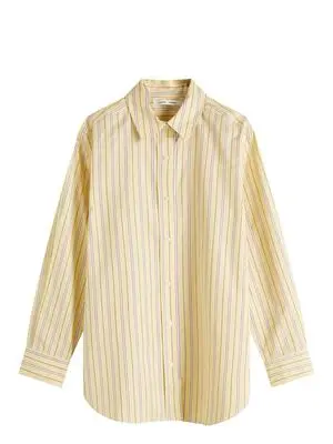 SAMSØE SAMSØE Salova Striped Shirt - Dusty Yellow Stripe