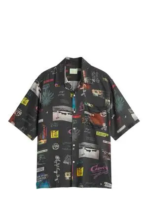 Aries Motel Luxe Hawaiian Shirt - Black