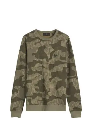 Belstaff Terrain Camo Sweatshirt - Surplus Green/washed Black