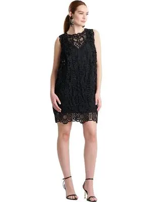 NATORI Natori Raffia Lace Shift Dress