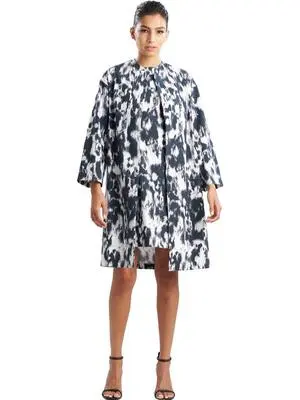 NATORI Natori Abstract Printed Coat